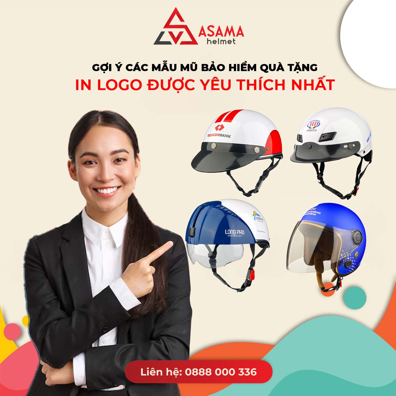 50+ Mẫu Mũ Bảo Hiểm Quà Tặng In Logo Hàng Đầu Hiện Nay